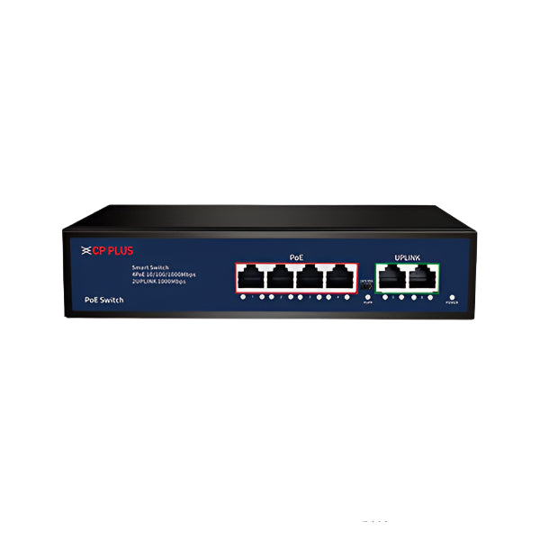 CP Plus 8 Port Giga PoE Switch (CP-DNW-GPU8G2-96) – Teac Consultancy